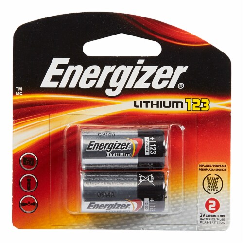 Energizer® Lithium 123 3-Volt Battery, 2 pk - Kroger Energizer® Lithium 123 3-Volt Battery, 2 pk - Kroger