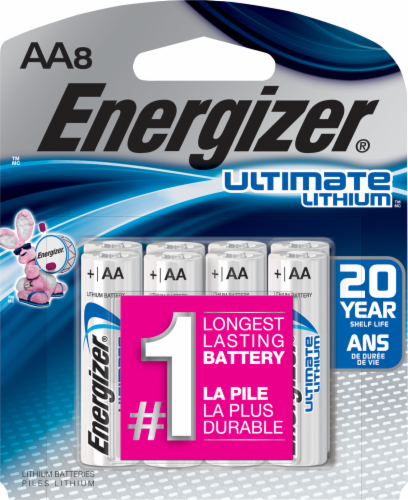 Energizer® Ultimate Lithium Aa Batteries 8 Pk Kroger