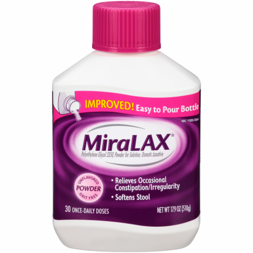 Miralax 30 Dose Powder Laxative Polyethylene Glycol 3350 Peg 3350