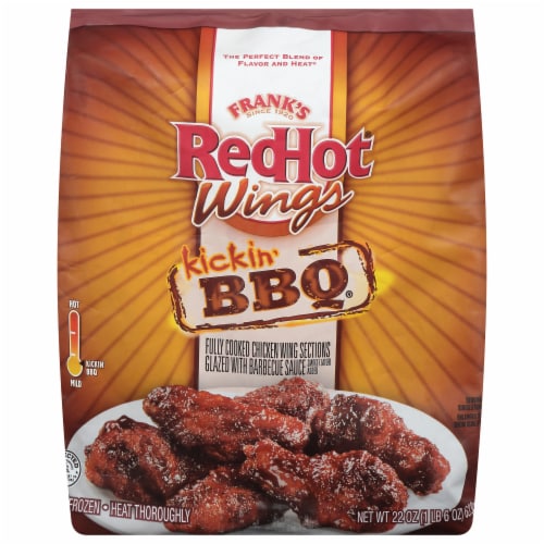 Frank's RedHot Frozen Fully Cooked Kickin' BBQ Chicken Wings, 22 oz ... Frank's RedHot Frozen Fully Cooked Kickin' BBQ Chicken Wings, 22 oz ...