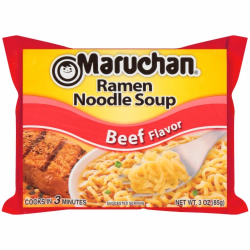 Maruchan® Beef Flavor Ramen Noodle Soup, 3 oz - Kroger Maruchan® Beef Flavor Ramen Noodle Soup, 3 oz - Kroger