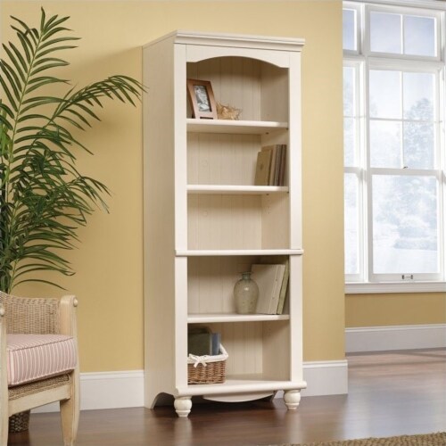 Sauder white bookcase store