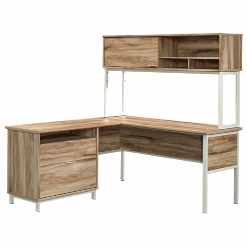 Sauder Portage Park Hutch for L Shaped Desk in Kiln Acacia 1 Pick n Save