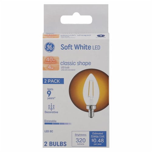 GE LED Classic Shape 40 Watt Bulb, 2 pk - Kroger GE LED Classic Shape 40 Watt Bulb, 2 pk - Kroger