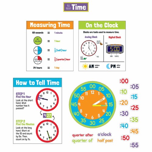 Carson Dellosa Carson Dellosa Education All About Time Bulletin Board