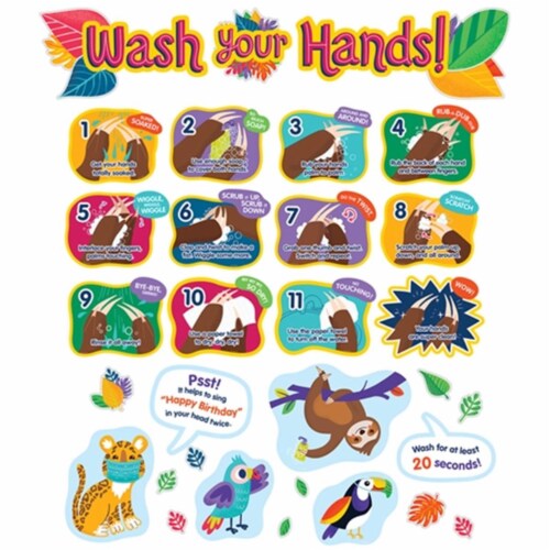 Carson Dellosa Carson Dellosa Education One World Handwashing Bulletin