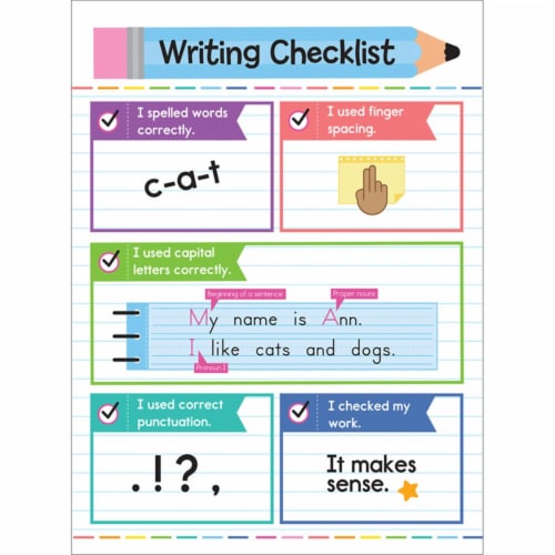 Carson Dellosa Education CD-114309 Writing Checklist Chart for Grade K ... Carson Dellosa Education CD-114309 Writing Checklist Chart for Grade K ...