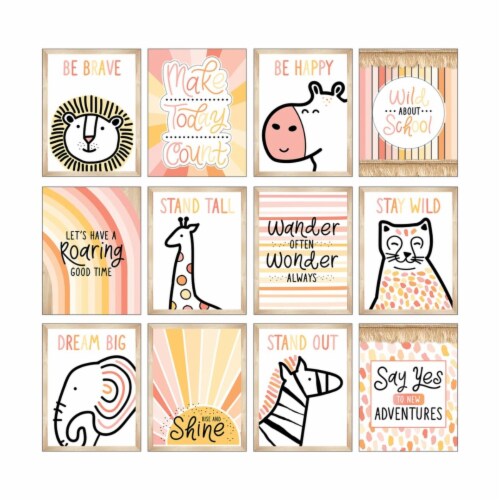 Carson Dellosa Education Cd 106057 Mini Posters Simply Safari Poster