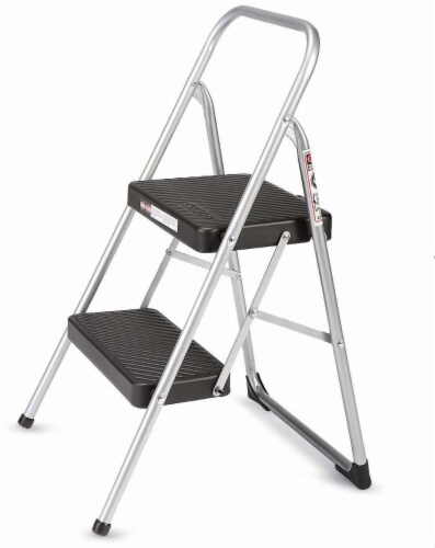 Cosco 2-Step Household Folding Step Stool - Platinum/Black, 1 ct - Fred ... Cosco 2-Step Household Folding Step Stool - Platinum/Black, 1 ct - Fred ...