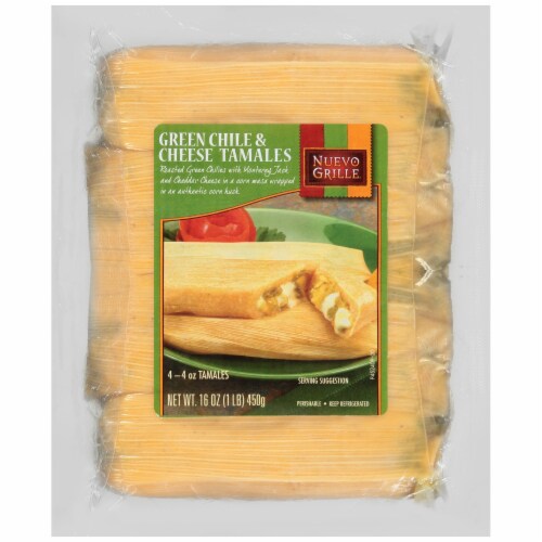 Nuevo Grille Green Chile & Cheese Tamales, 16 oz - QFC Nuevo Grille Green Chile & Cheese Tamales, 16 oz - QFC