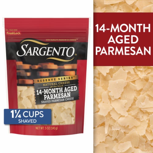 Sargento® Reserve Series™ Shaved 14-Month Aged Parmesan Cheese, 5 oz ... Sargento® Reserve Series™ Shaved 14-Month Aged Parmesan Cheese, 5 oz ...