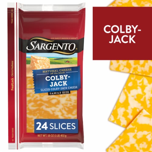 Sargento® Colby-Jack Sliced Cheese, 24 slices / 16 oz - Kroger Sargento® Colby-Jack Sliced Cheese, 24 slices / 16 oz - Kroger