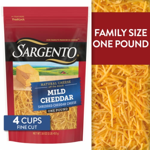 Sargento® Mild Cheddar Fine Cut Shredded Cheese, 16 oz - Pick ‘n Save Sargento® Mild Cheddar Fine Cut Shredded Cheese, 16 oz - Pick ‘n Save