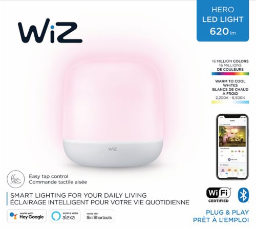 WiZ Hero LED Light Table Lamp - White, 1 ct - Kroger WiZ Hero LED Light Table Lamp - White, 1 ct - Kroger