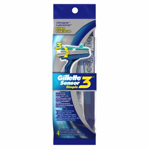 Gillette® Sensor Simple 3™ Mens Disposable Razors 4 Ct Kroger