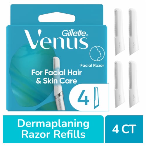Gillette Venus For Facial Hair And Skin Dermaplaning Facial Razor Refill