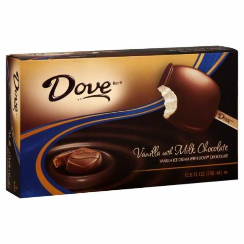 Dove Vanilla with Milk Chocolate Ice Cream Bars, 8.67 FO - Kroger Dove Vanilla with Milk Chocolate Ice Cream Bars, 8.67 FO - Kroger