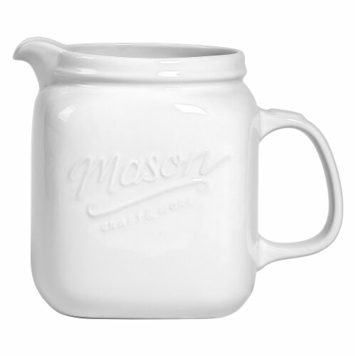 Mason Craft & More Ceramic Pitcher - White, 3 qt - Kroger Mason Craft & More Ceramic Pitcher - White, 3 qt - Kroger
