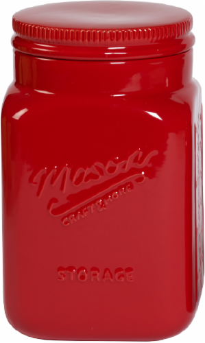 Mason Craft & More Ceramic Canister - Red, XL - Kroger Mason Craft & More Ceramic Canister - Red, XL - Kroger