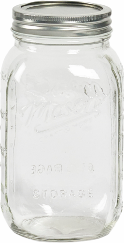 Mason Craft & More Glass Canning Jar - Transparent, 32 oz - Kroger Mason Craft & More Glass Canning Jar - Transparent, 32 oz - Kroger