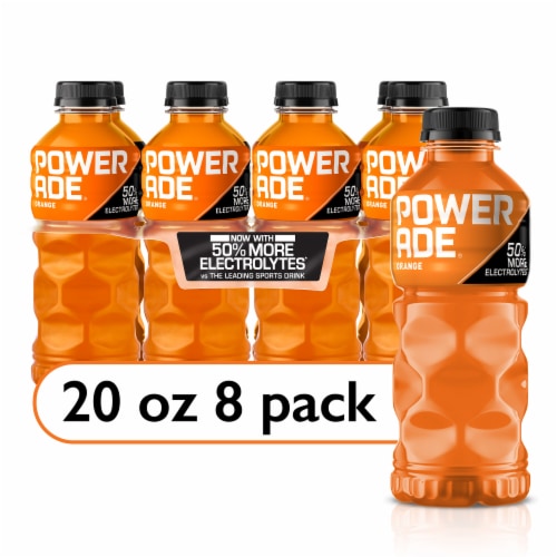 Powerade Orange Sports Drink, 8 bottles / 20 fl oz - Harris Teeter Powerade Orange Sports Drink, 8 bottles / 20 fl oz - Harris Teeter