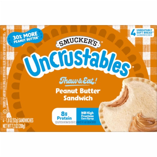 Smucker's Peanut Butter Uncrustables, 4 ct / 1.8 oz - Ralphs Smucker's Peanut Butter Uncrustables, 4 ct / 1.8 oz - Ralphs