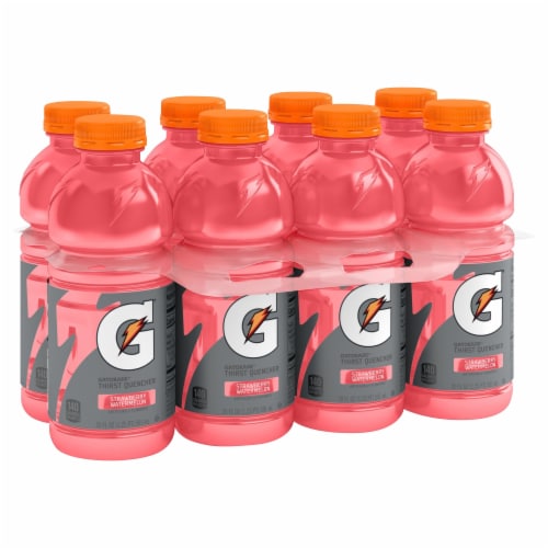 Gatorade® Thirst Quencher Pink Strawberry Watermelon Sports Drink, 8 ... Gatorade® Thirst Quencher Pink Strawberry Watermelon Sports Drink, 8 ...