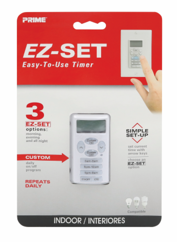 Prime® White EZ-Set 24-Hour Digital Timer, 1 ct - Kroger Prime® White EZ-Set 24-Hour Digital Timer, 1 ct - Kroger