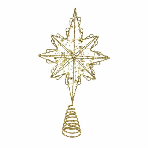 Tree Topper Finial Gold Bethlehem Star Tree Topper Wire Christmas Beads ... Tree Topper Finial Gold Bethlehem Star Tree Topper Wire Christmas Beads ...
