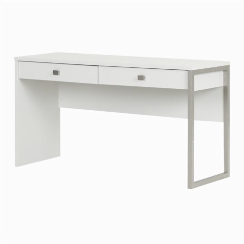 South Shore Interface Writing Desk in Pure White 1 Fred Meyer