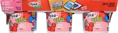 Yoplait Trix Wildberry Blue & Triple Cherry Yogurt, 24 Oz - Kroger Yoplait Trix Wildberry Blue & Triple Cherry Yogurt, 24 Oz - Kroger