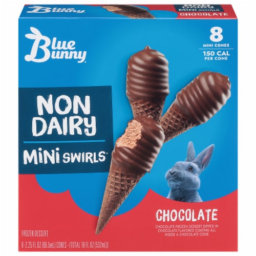 Blue Bunny® Mini Swirls Chocolate Non Dairy Mini Cones 18 Oz Kroger