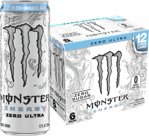 Monster® Zero Sugar Zero Ultra Energy Drink Multipack Cans, 6 pk / 12 ... Monster® Zero Sugar Zero Ultra Energy Drink Multipack Cans, 6 pk / 12 ...
