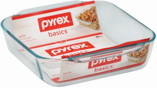 Pyrex Basics Square Baking Dish Clear 8 In Fred Meyer