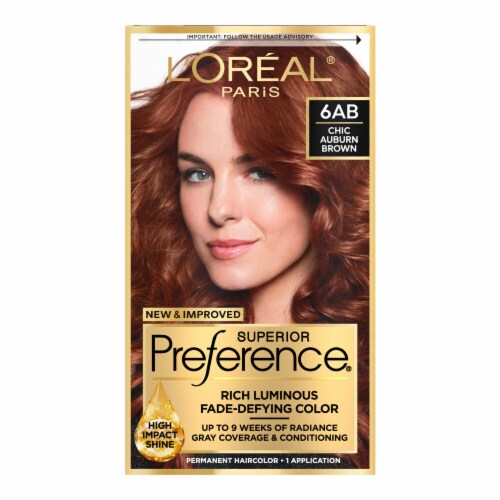 Loreal Paris Superior Preference 6ab Chic Auburn Brown Permanent Hair