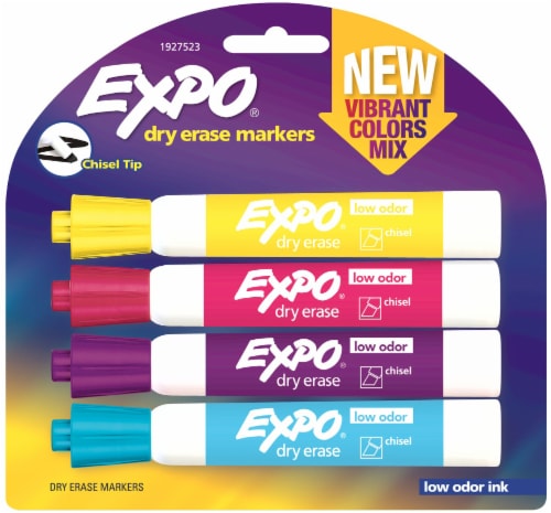 Expo® Chisel Tip Dry Erase Markers 4 Pk Kroger