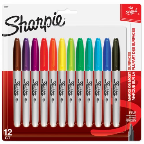 Sharpie® Fine Point Permanent Markers, 12 ct - Kroger Sharpie® Fine Point Permanent Markers, 12 ct - Kroger