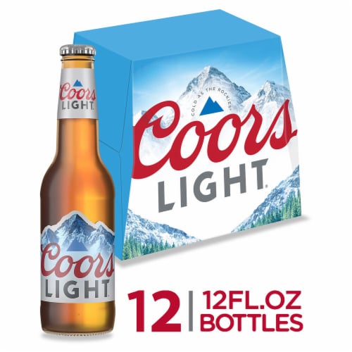 Coors Light American-style Light Lager Beer, 12 bottles / 12 fl oz - Kroger Coors Light American-style Light Lager Beer, 12 bottles / 12 fl oz - Kroger