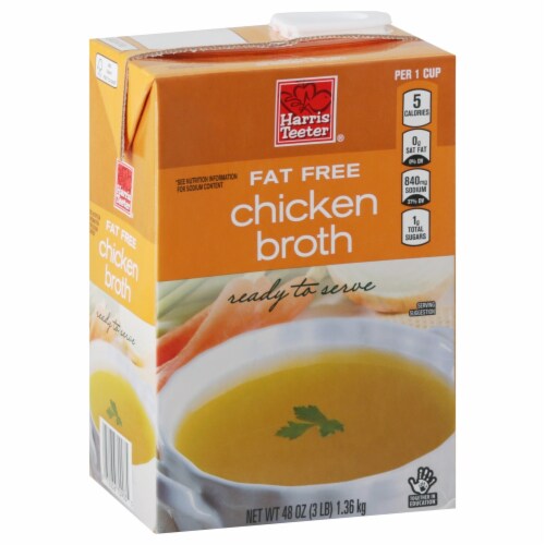 Harris Teeter® Fat Free Chicken Broth 48 Fl Oz Harris Teeter