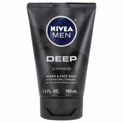 Nivea Men® Deep Cleansing Natural Charcoal Beard And Face Wash 3 3 Fl Oz