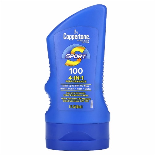 Coppertone SPORT Sunscreen SPF 100 Lotion Water Resistant Sunscreen Body Travel Size 3 Fl 3 fl oz Metro Market