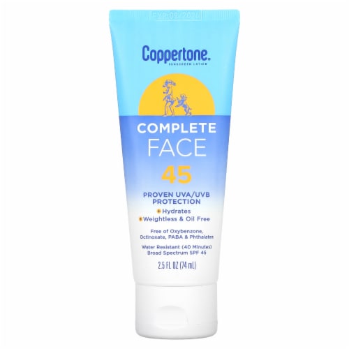 Coppertone Complete Face Sunscreen Lotion Spf 45, 2.5 fl oz - Kroger Coppertone Complete Face Sunscreen Lotion Spf 45, 2.5 fl oz - Kroger