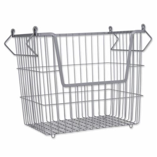 Dii Design Imports Wire Mesh Stackable Utility Storage Bin Large Cool Gray 1 Piece Fred Meyer