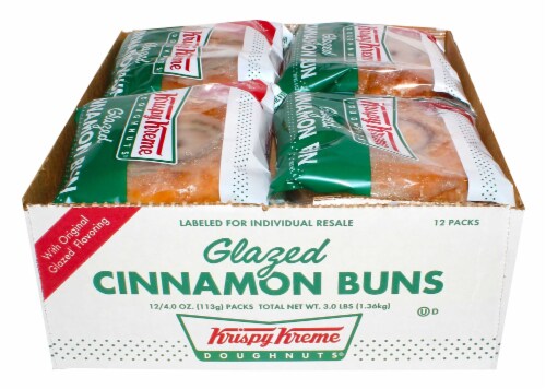 Krispy Kreme Glazed Cinnamon Bun 4 Ounce 12 Per Case 12 4 Ounce Kroger