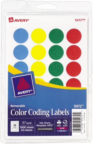 Avery® Removable Color Coding Round Labels, 42 pk - Kroger Avery® Removable Color Coding Round Labels, 42 pk - Kroger