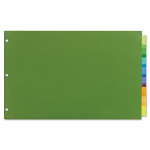 Avery® Insertable Big Tab Plastic Dividers, 8-Tab, 11 X 17, Green, 1 ... Avery® Insertable Big Tab Plastic Dividers, 8-Tab, 11 X 17, Green, 1 ...