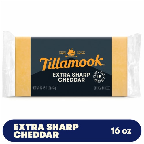 Tillamook® Extra Sharp Cheddar Block Cheese, 16 oz - Kroger Tillamook® Extra Sharp Cheddar Block Cheese, 16 oz - Kroger