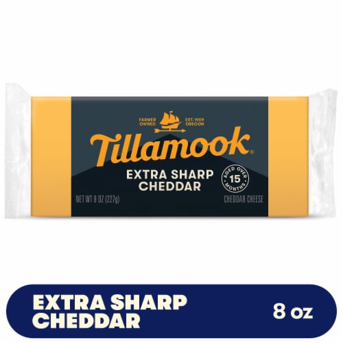 Tillamook® Extra Sharp Cheddar Block Cheese, 8 oz - Kroger Tillamook® Extra Sharp Cheddar Block Cheese, 8 oz - Kroger