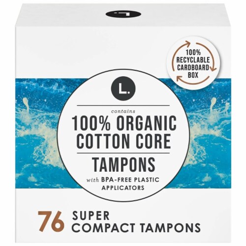 L. Organic Super Compact Tampons (76 Count), 1 unit - Kroger L. Organic Super Compact Tampons (76 Count), 1 unit - Kroger