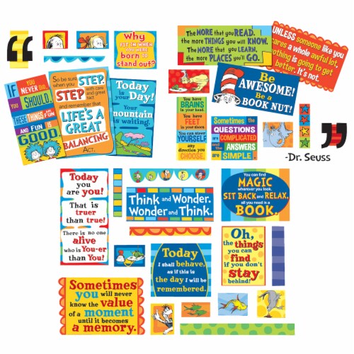 Eureka Dr Seuss 35 Quotes Bulletin Board Set 35 Quotes Harris Teeter